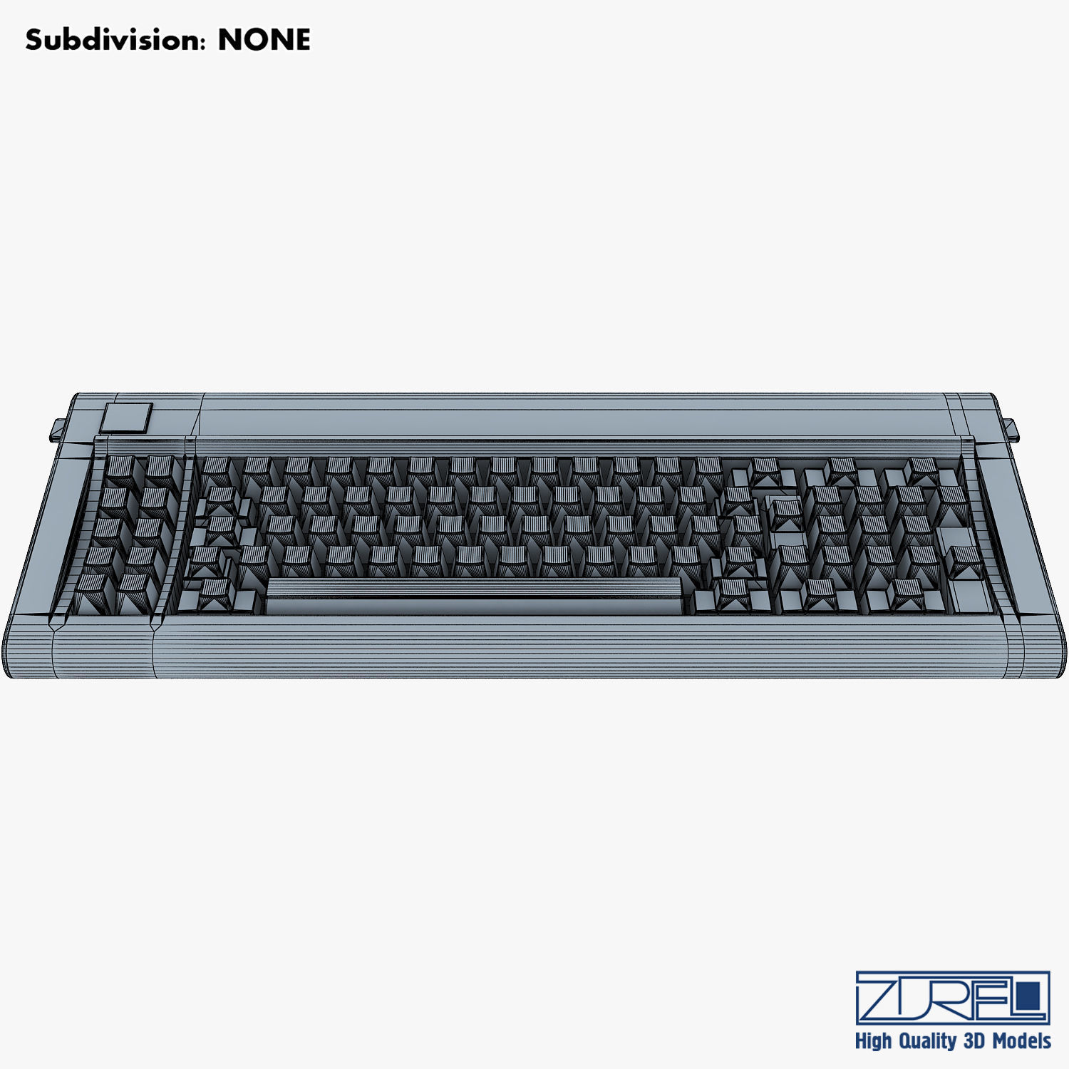 IBM 5150 Keyboard 3D model | CGTrader