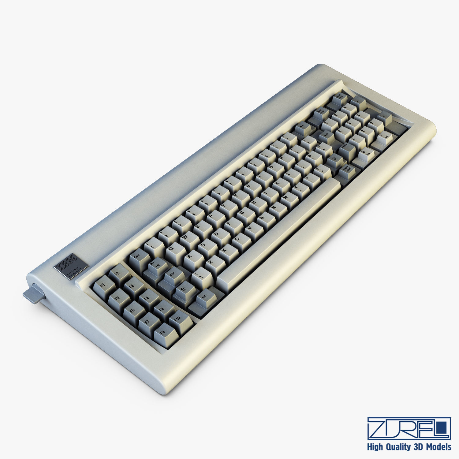 IBM 5150 Keyboard 3D model | CGTrader