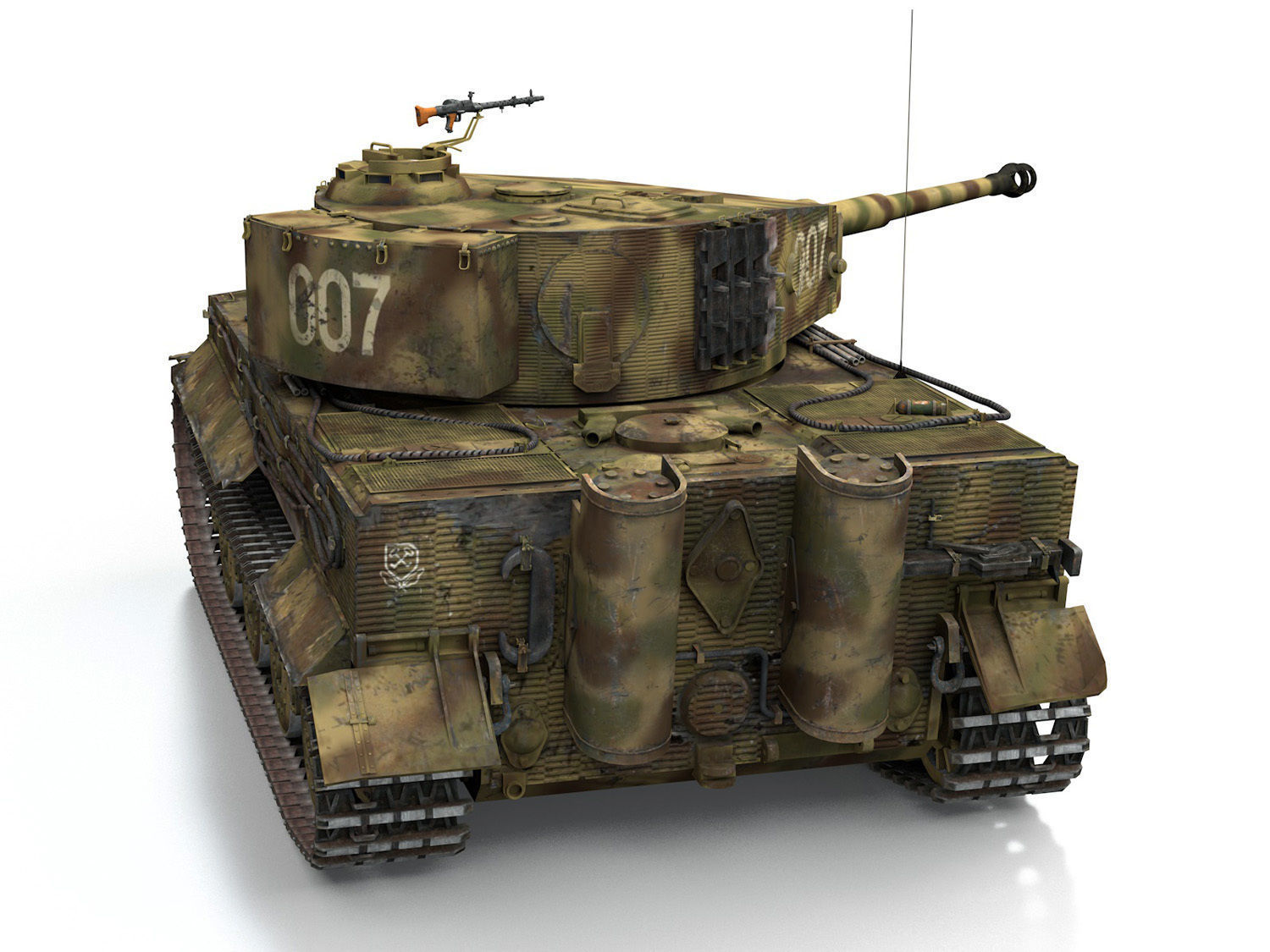 Panzer VI - Tiger - 007 - Late Production 3D model | CGTrader