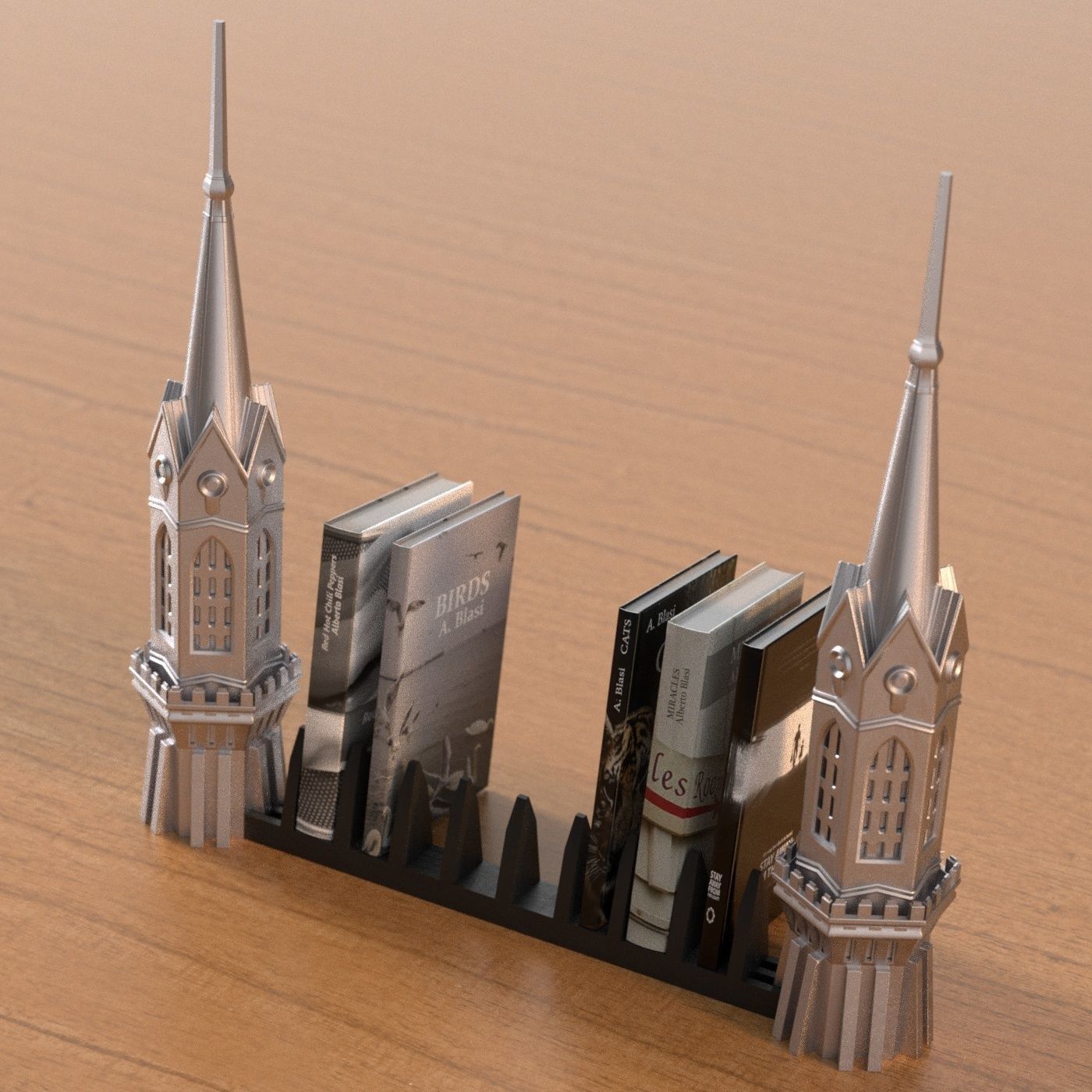 Victorian Tower Book Stand 3D model 3D printable | CGTrader