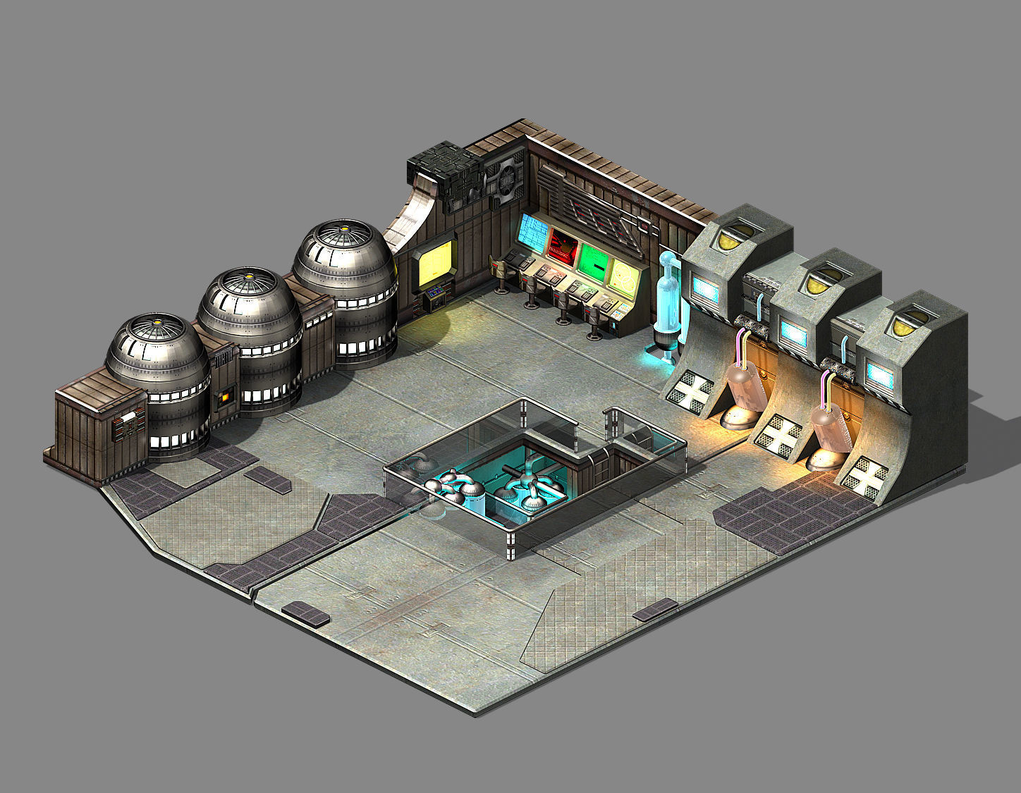 Sci Fi Building-Science Academy 03 3D model | CGTrader