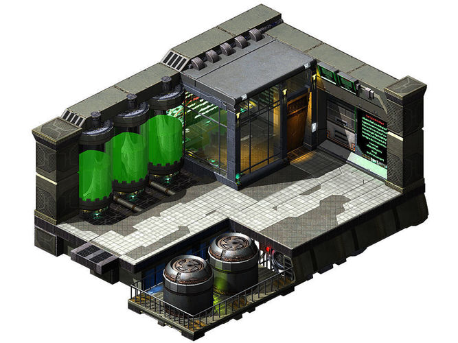 Sci Fi Building-Science Academy 04 3D model | CGTrader