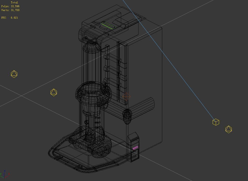 Sci Fi Building-connection wall 06 3D model | CGTrader