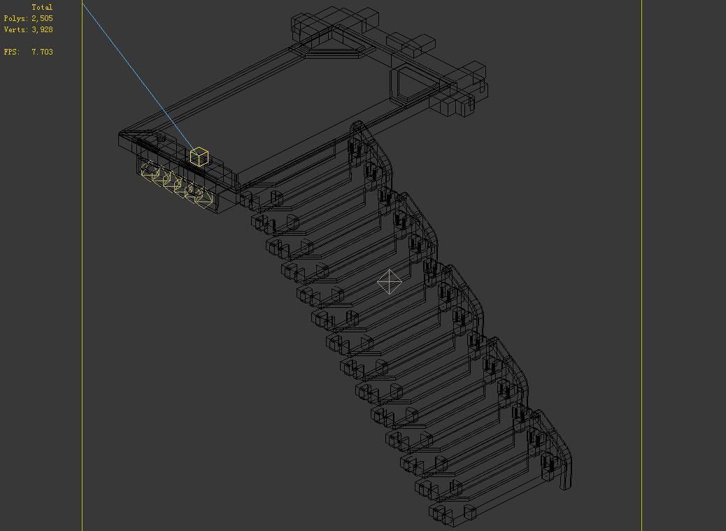 Spaceship Building - Stairs 10 3D model | CGTrader