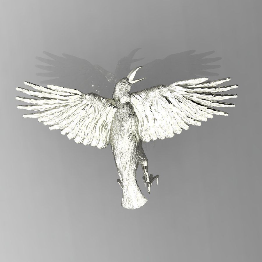 beautiful crow 3D model 3D printable | CGTrader