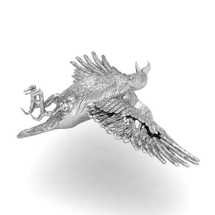 beautiful crow 3D model 3D printable | CGTrader