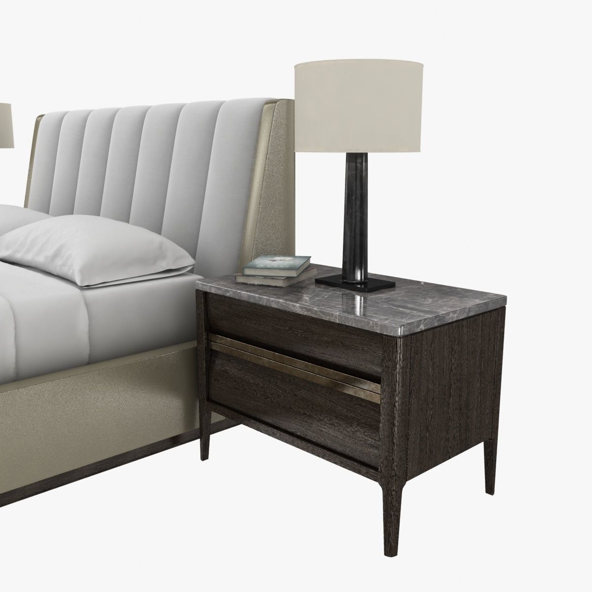 Holly Hunt bedroom furniture set 2 3D model | CGTrader