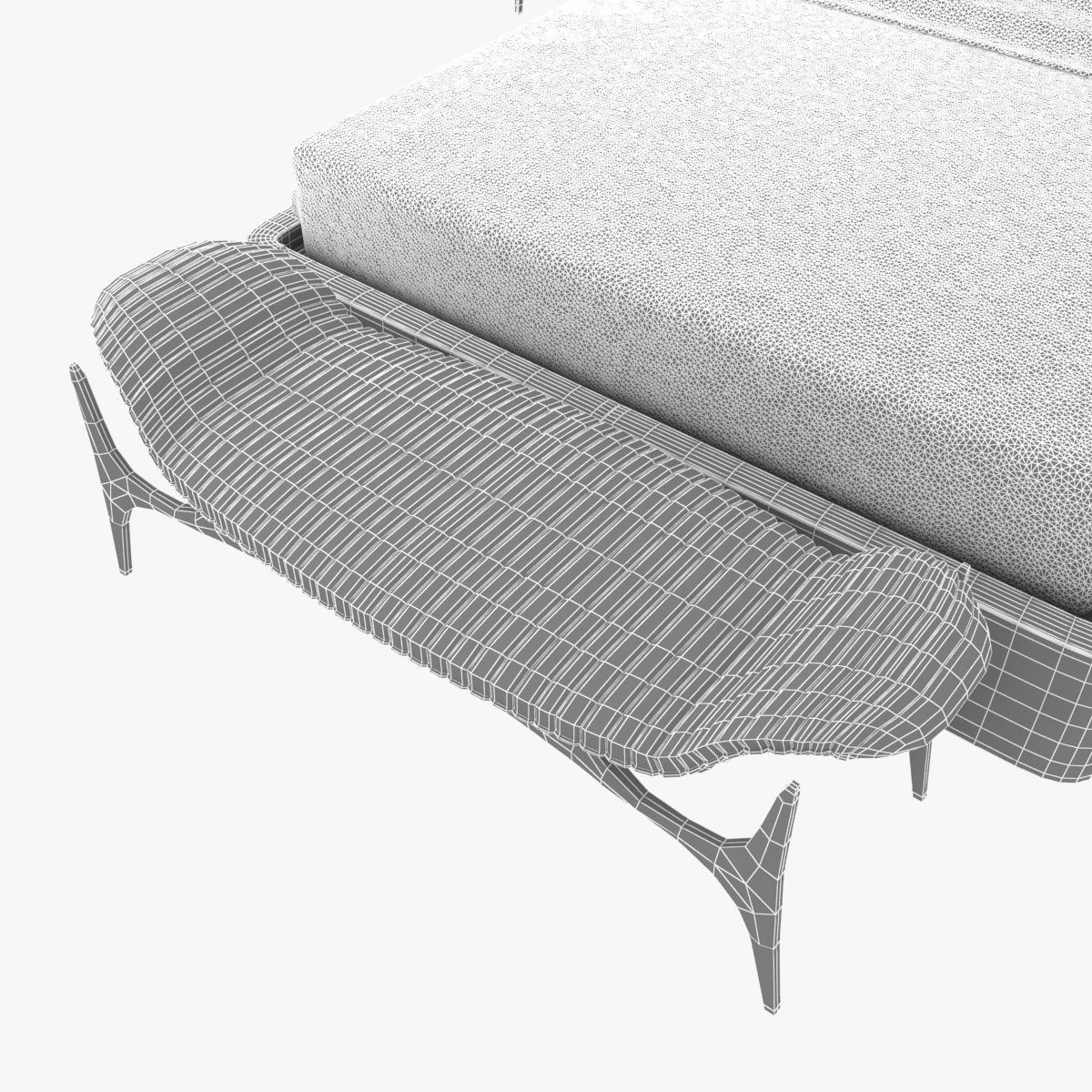 Holly Hunt bedroom furniture set 2 3D model | CGTrader