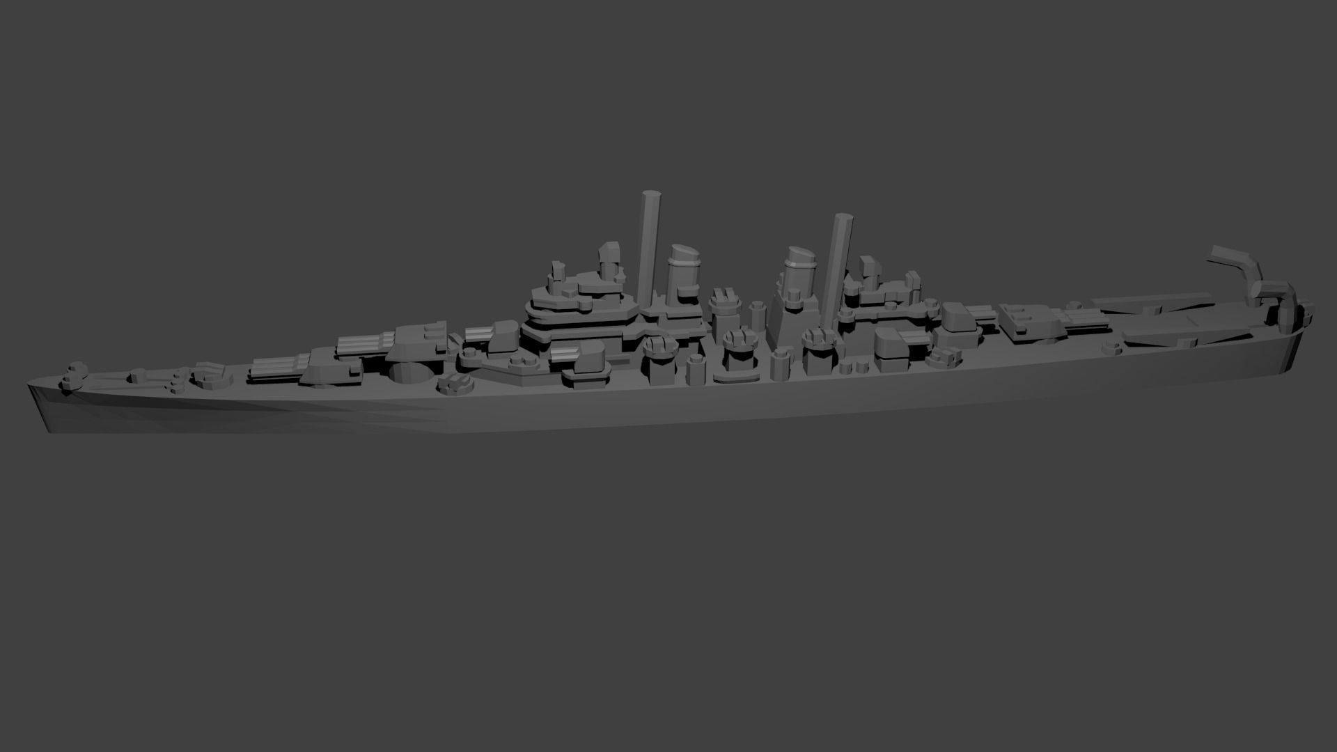 US Baltimore Class Cruiser Warship 3D model 3D printable | CGTrader