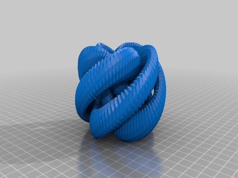 Parametric Knot free 3D model 3D printable | CGTrader