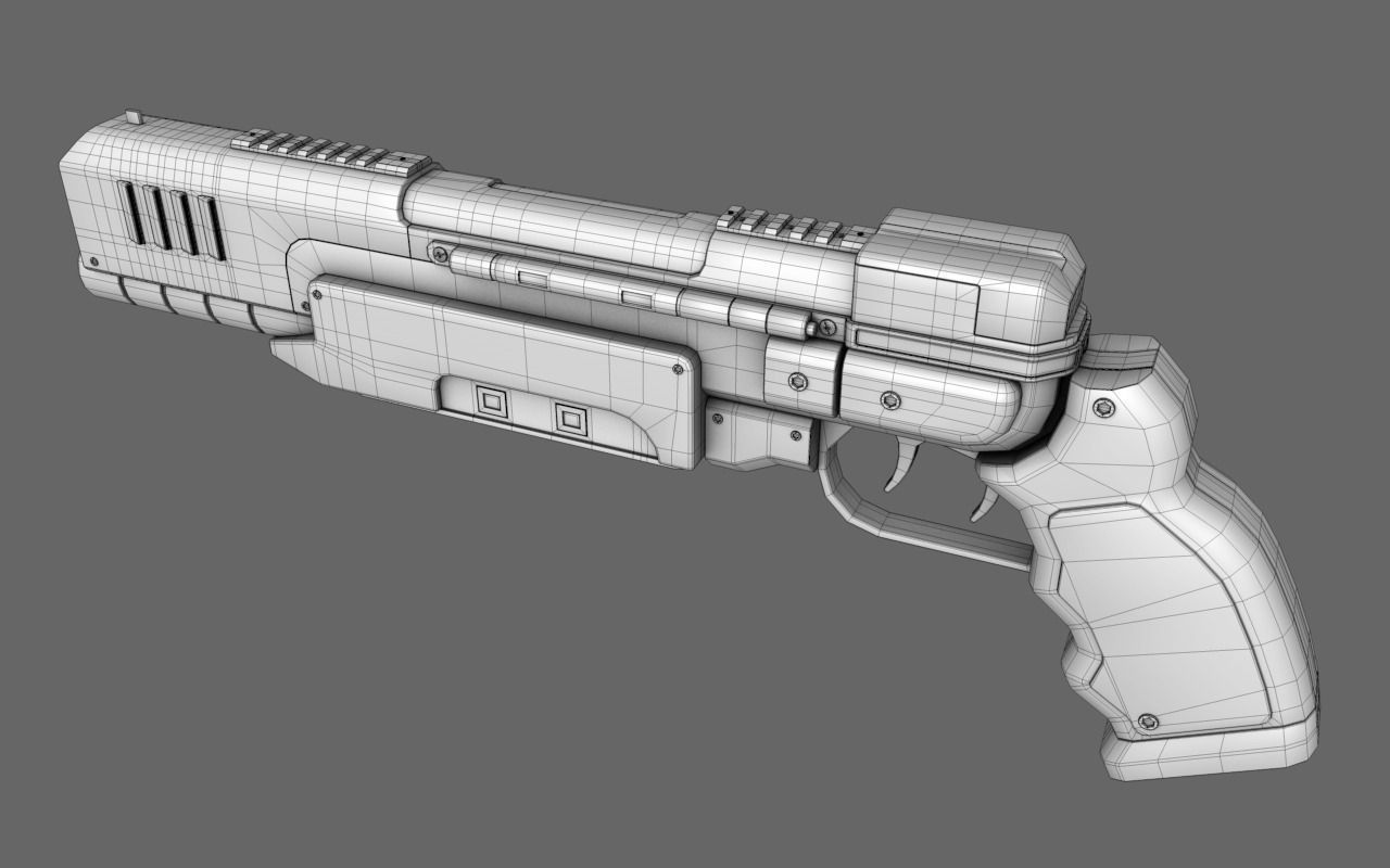 223 Pistol Gun 3D model | CGTrader
