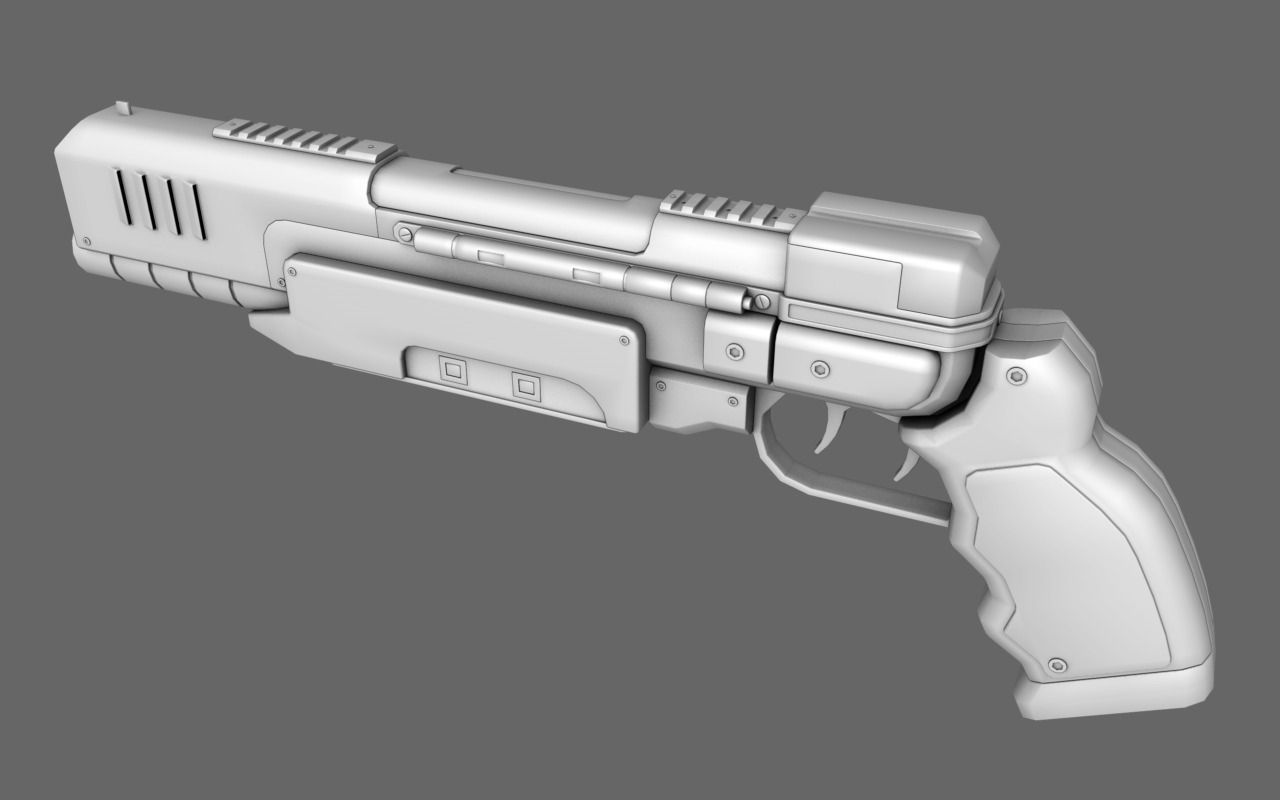 223 Pistol Gun 3D model | CGTrader