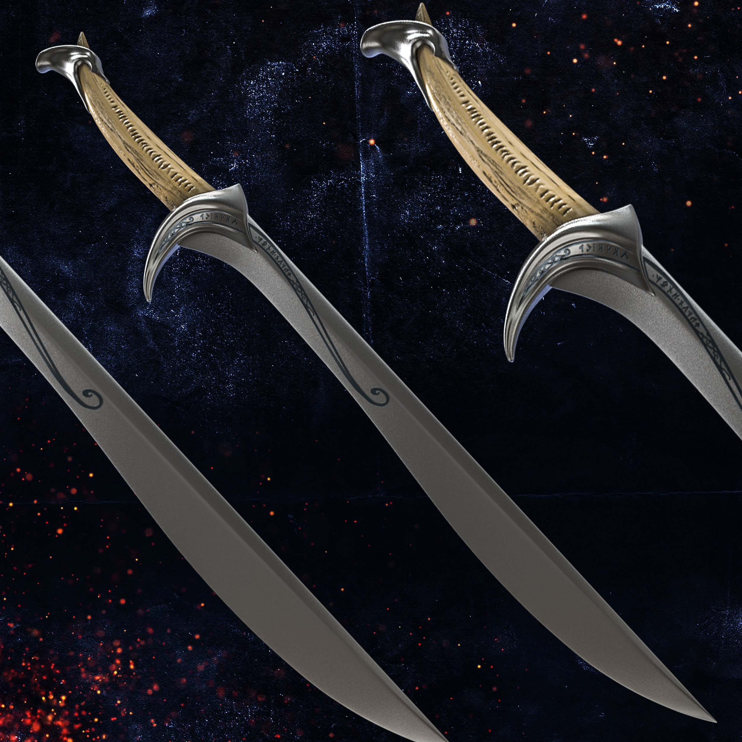 SWORD of THORIN OAKENSHIELD - Orcrist from The Hobbit 3D model 3D ...