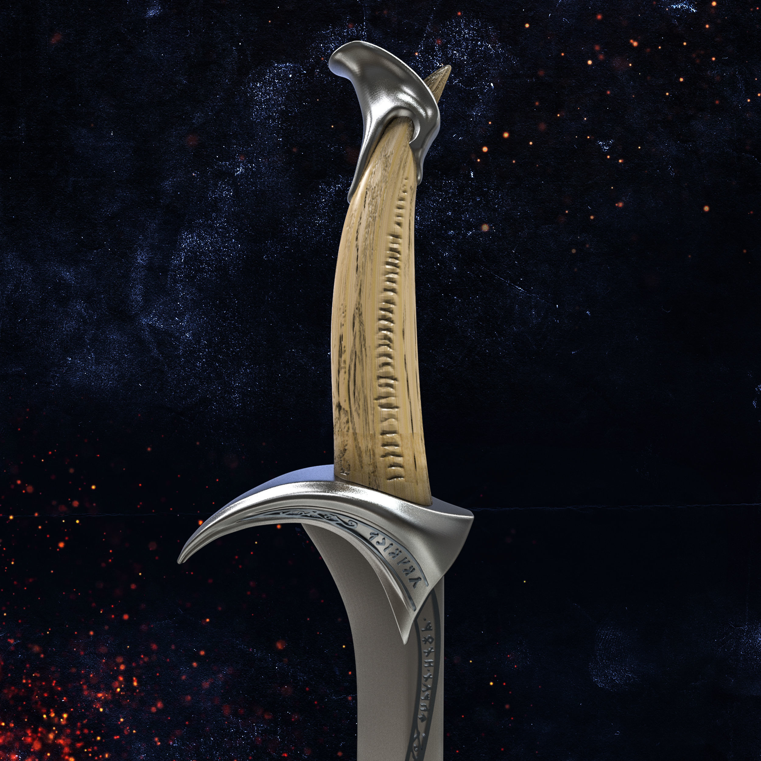 SWORD of THORIN OAKENSHIELD - Orcrist from The Hobbit 3D model 3D ...