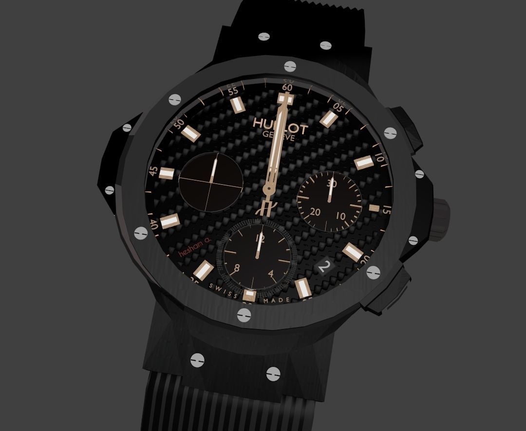 Hublot BigBang 3D model animated | CGTrader