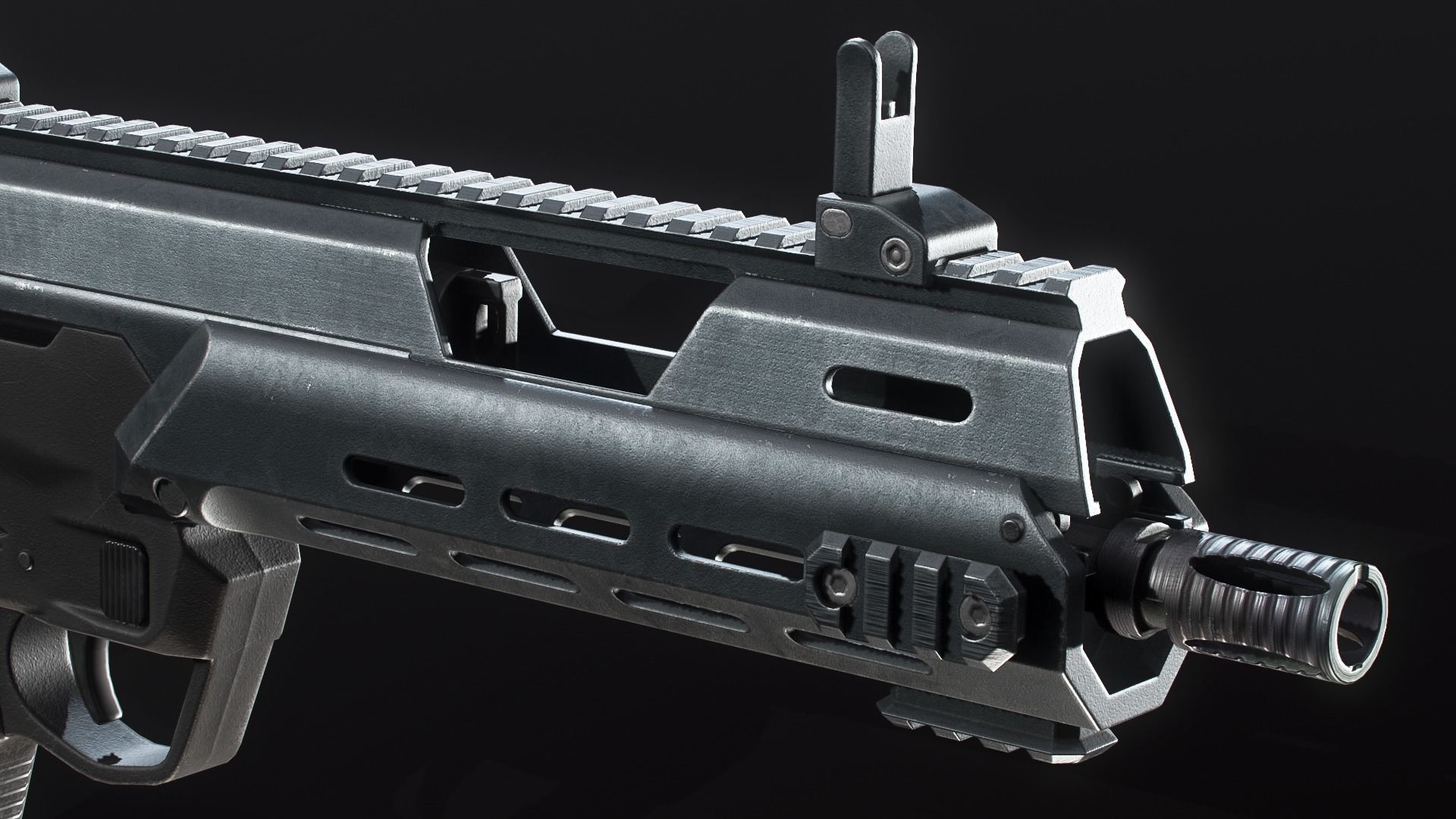 3D model MSBS 556B Assault Rifle VR / AR / low-poly rigged | CGTrader