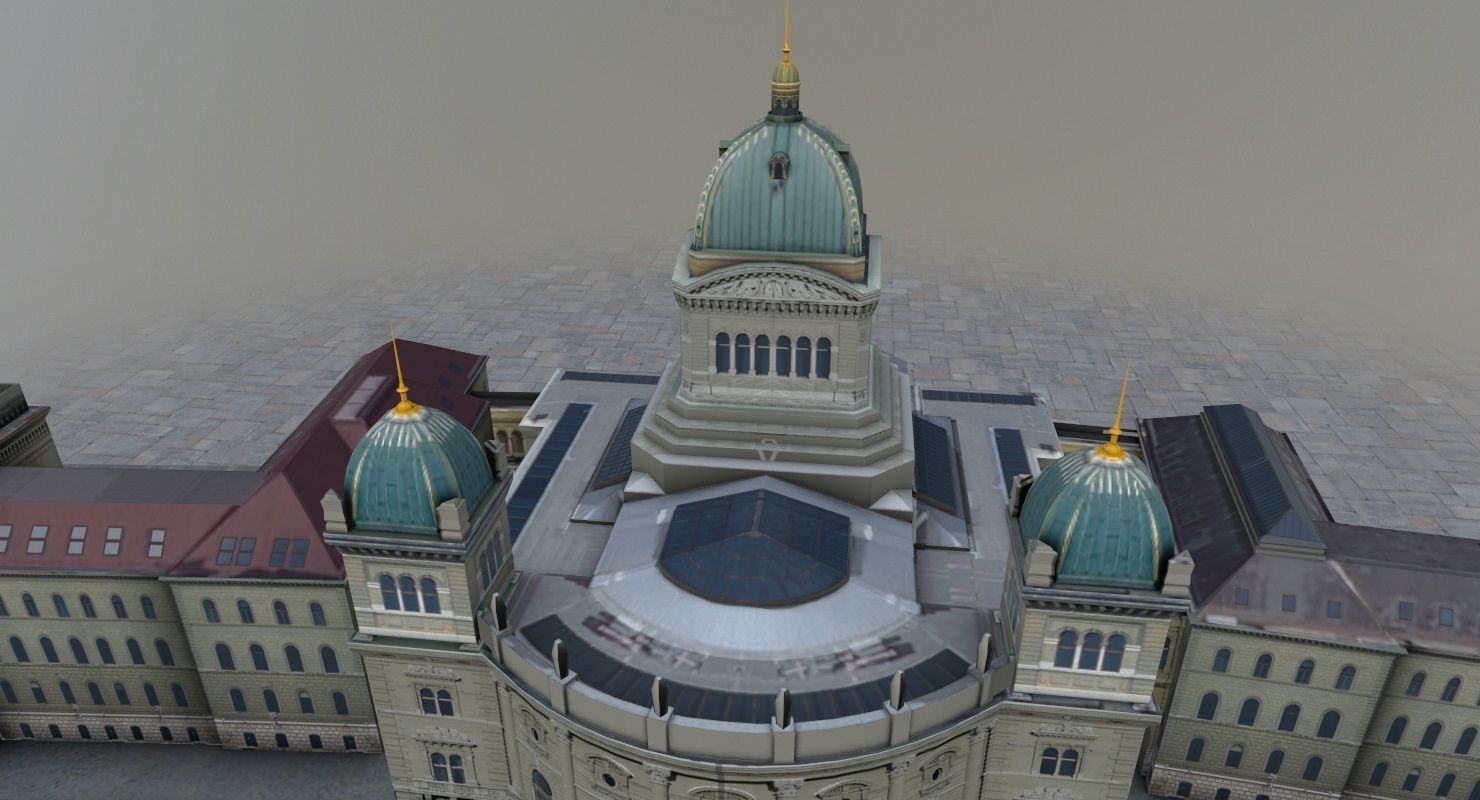 3D model Bern Palais Federal VR / AR / low-poly | CGTrader