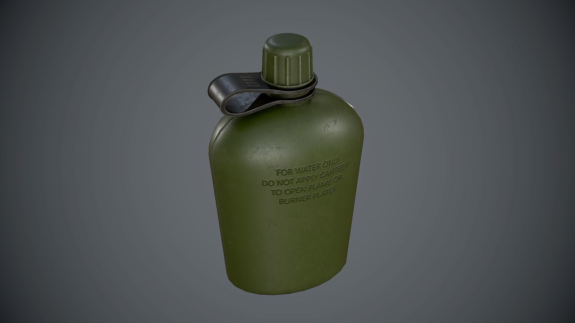 3D model Flask military canister VR / AR / low-poly | CGTrader