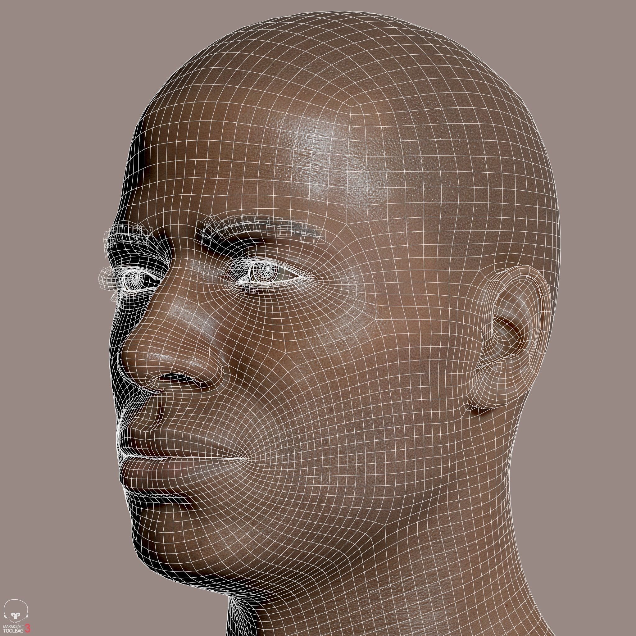 3D model Average Black Male Body VR / AR / low-poly | CGTrader