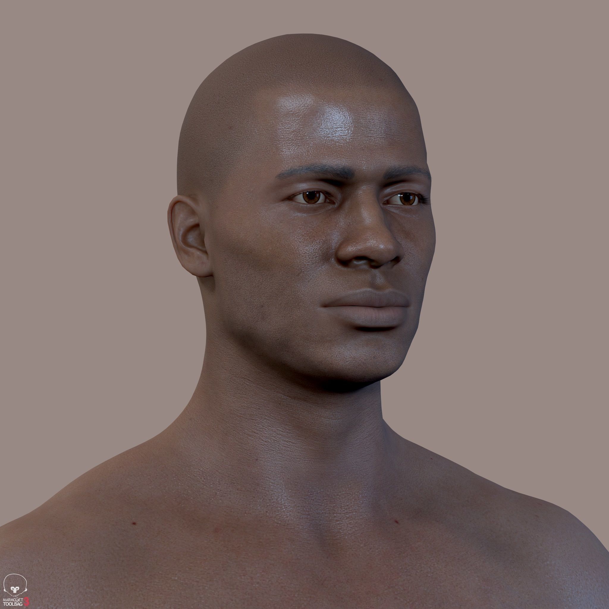 3D model Average Black Male Body VR / AR / low-poly | CGTrader