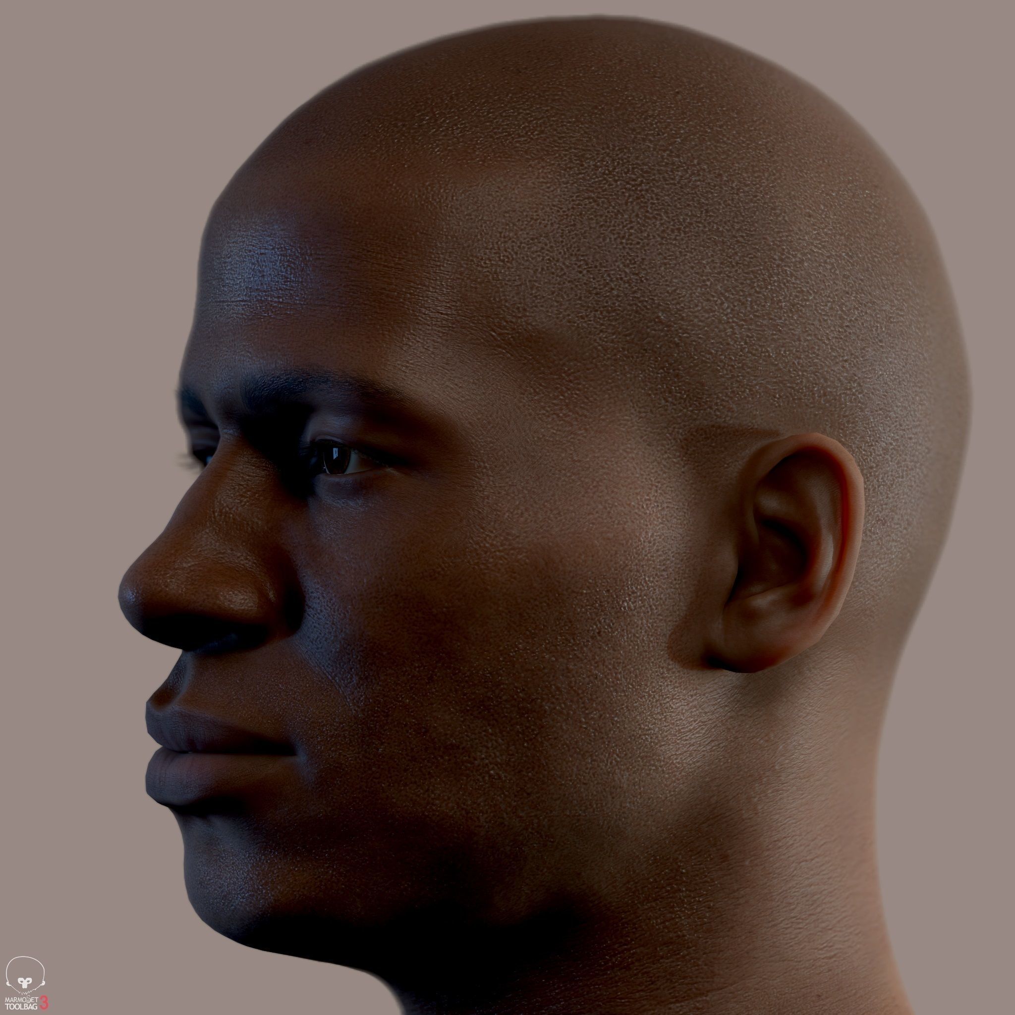 3D model Average Black Male Body VR / AR / low-poly | CGTrader
