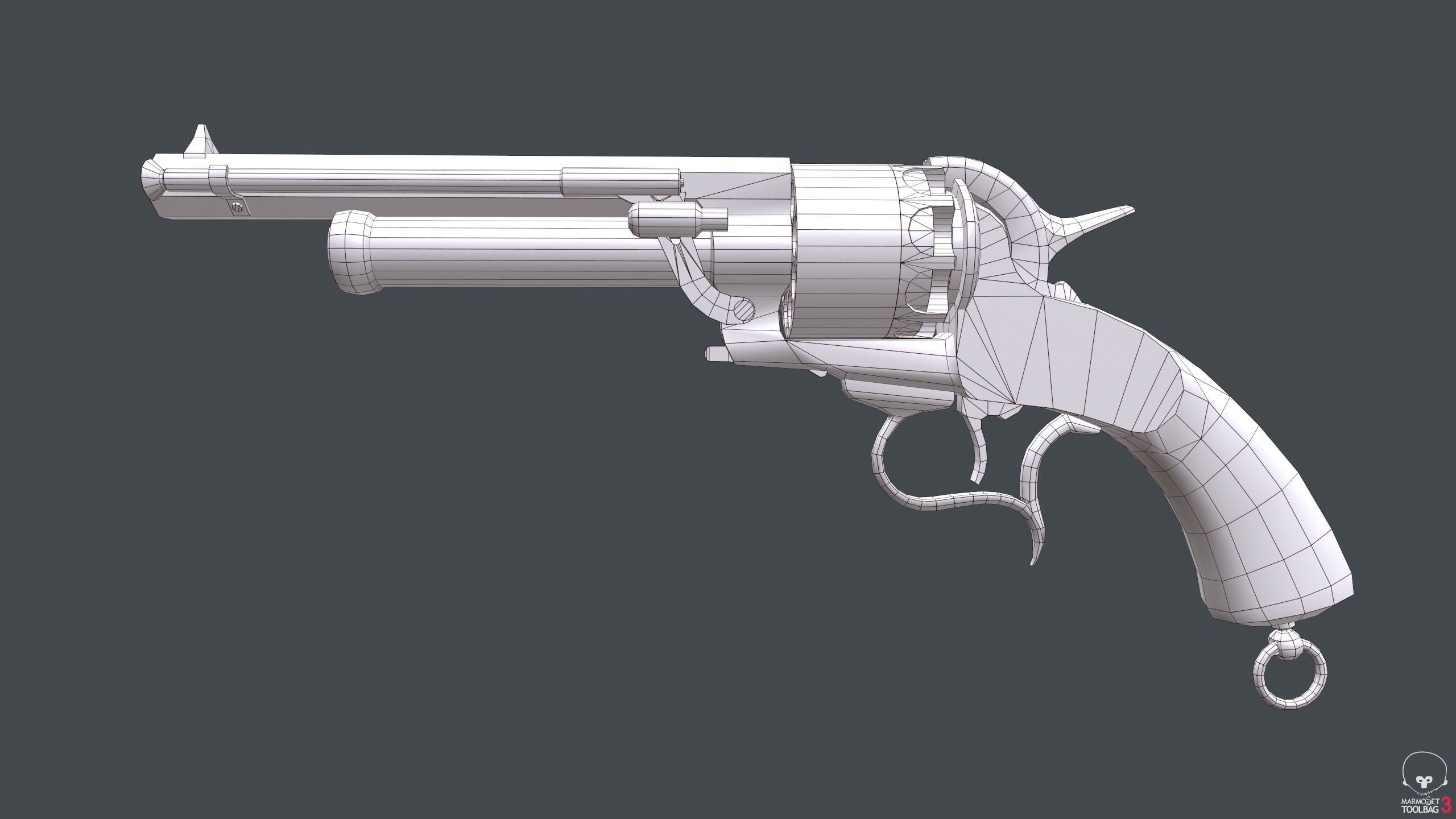 3D model LeMat revolver Westworld VR / AR / low-poly | CGTrader