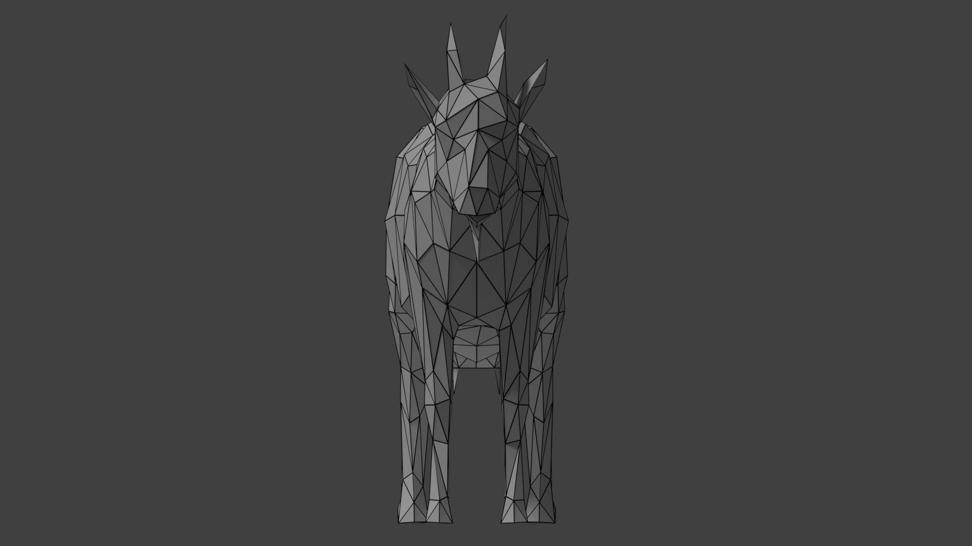 3D model low poly goat in polygons VR / AR / low-poly | CGTrader