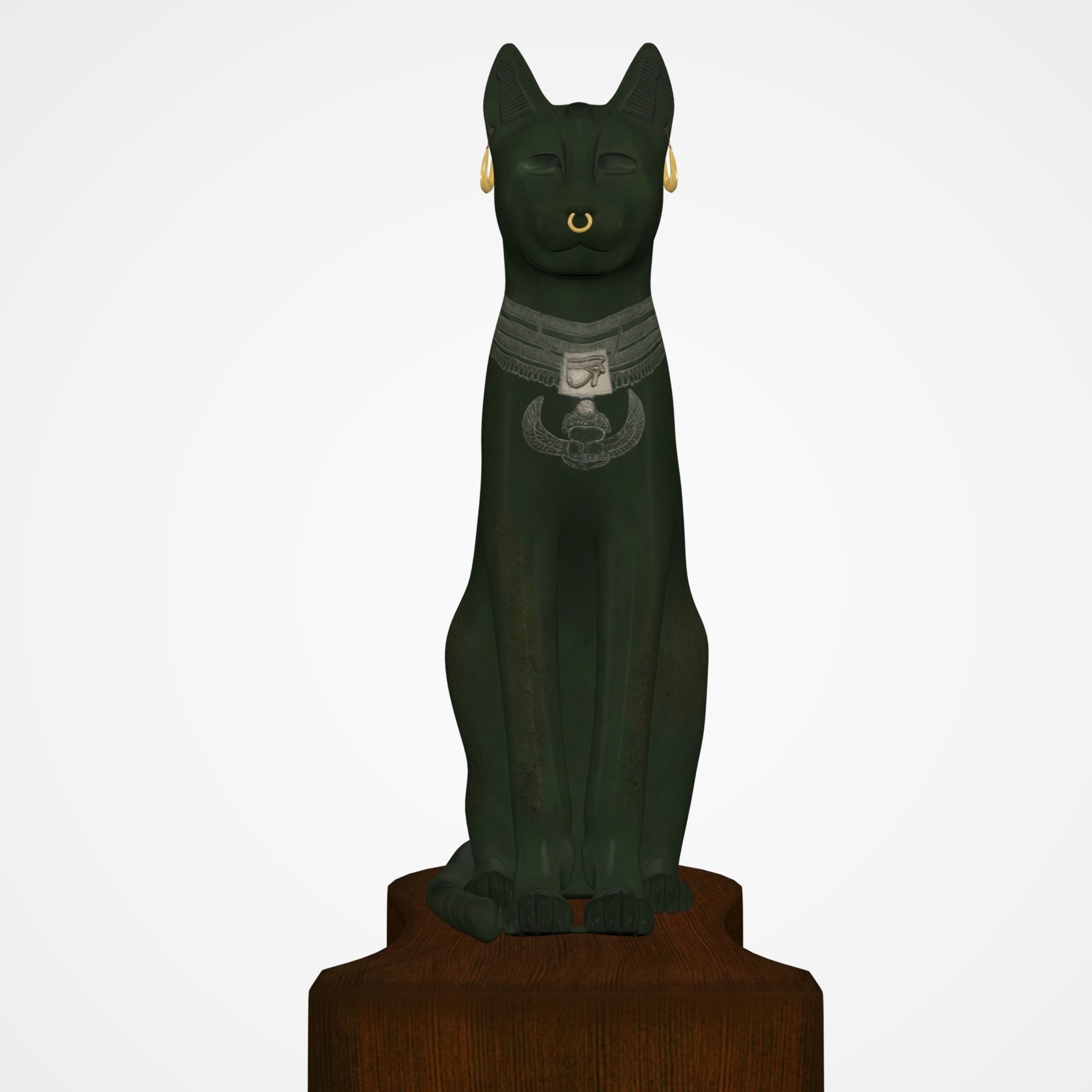Bastet statue of egyptian cat 3D model | CGTrader