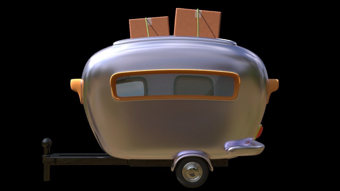 Stylized Cartoon Caravan free VR / AR / low-poly 3D model | CGTrader