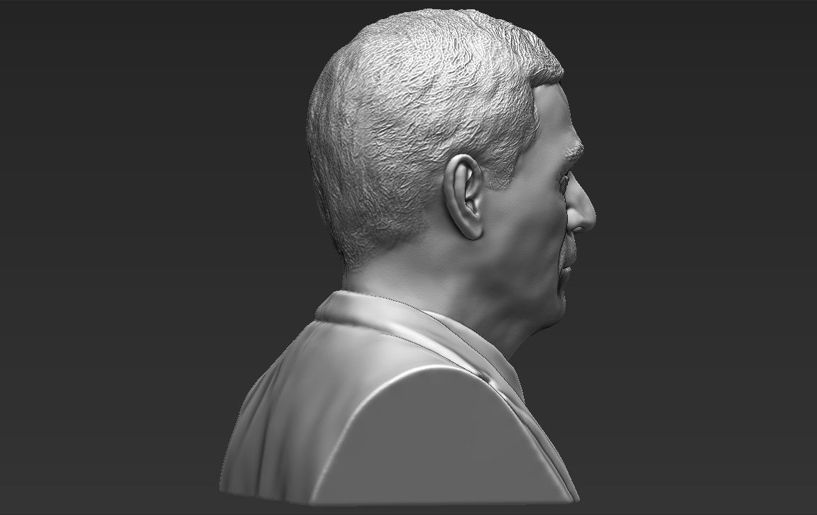 President George W Bush bust 3D printing ready stl obj formats 3D model ...