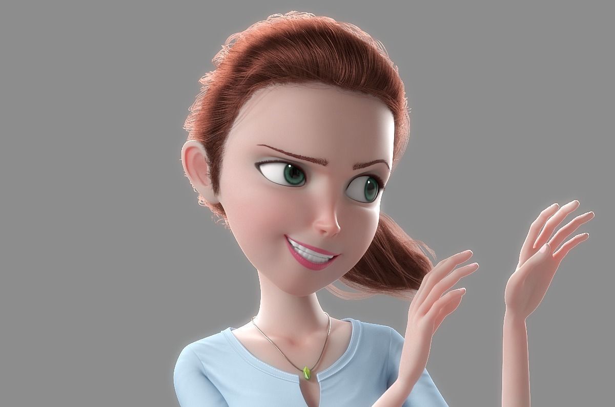 Cartoon Family Rigged V5 3D model rigged | CGTrader