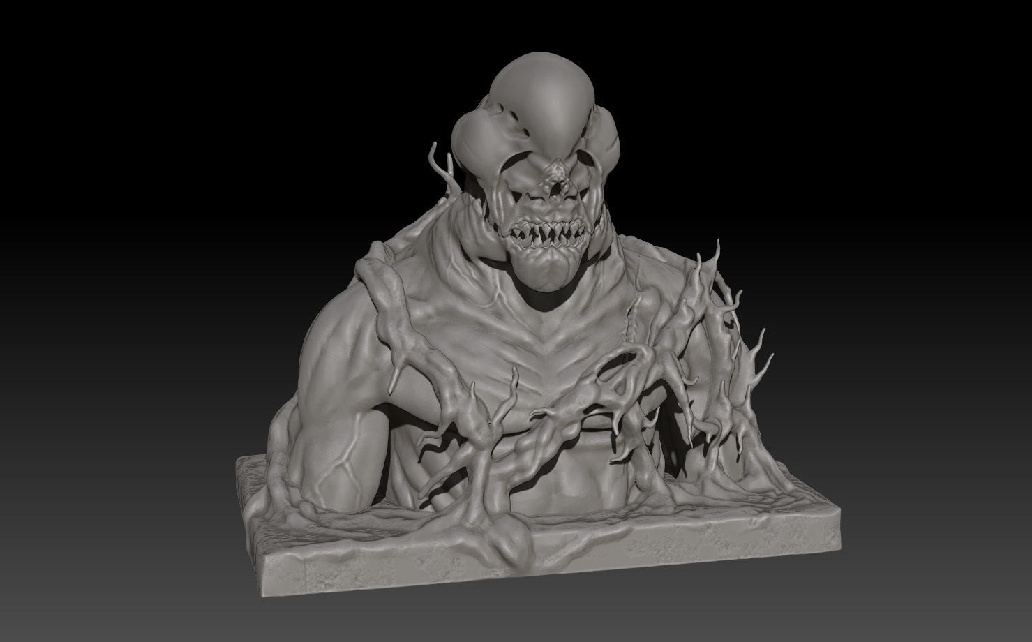 Alien Creature Bust Highpoly 3D model | CGTrader