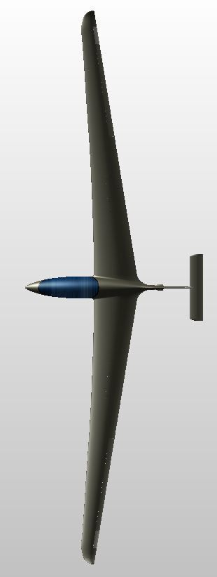 Genesis 2 flying wing sailplane 3D model | CGTrader