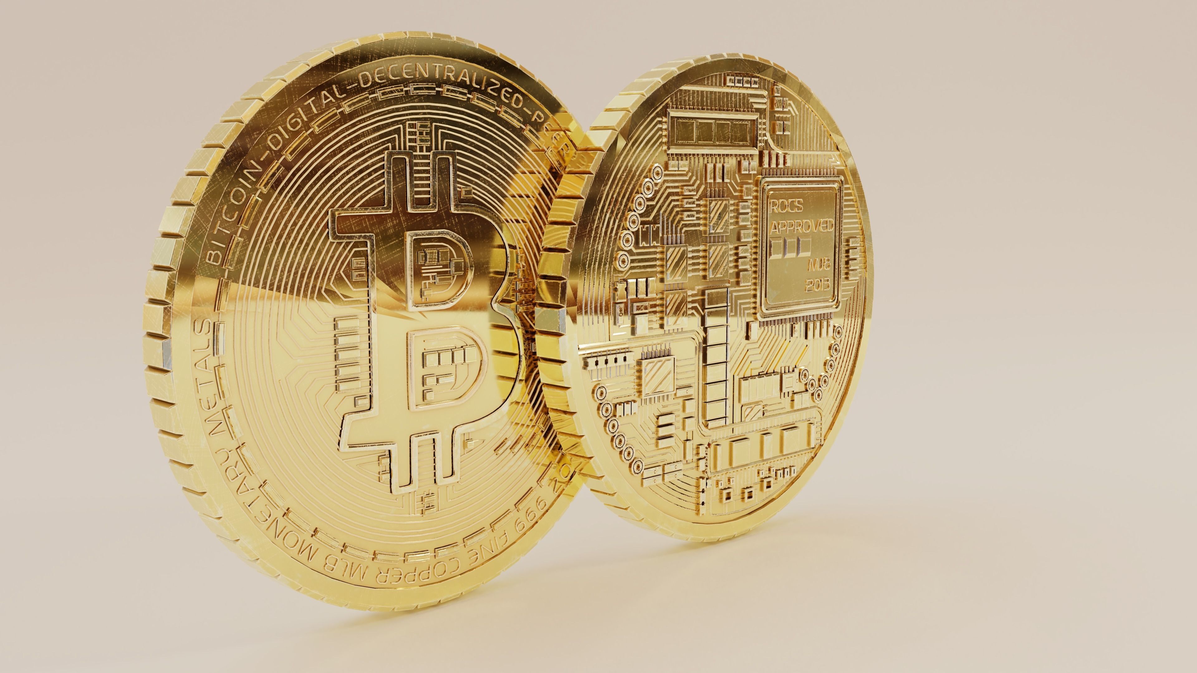 high details bitcoin model 3D model | CGTrader