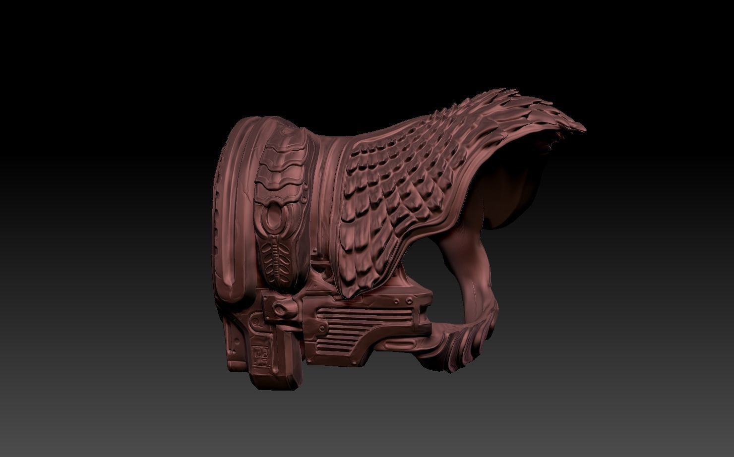 predator 2 inspired chest armour 3D model 3D printable | CGTrader