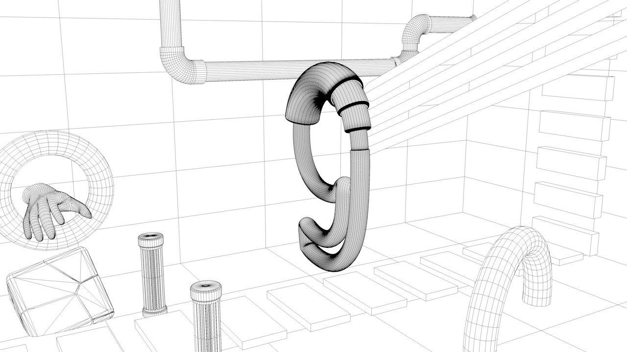 3D model abstract animation VR / AR / low-poly rigged animated | CGTrader