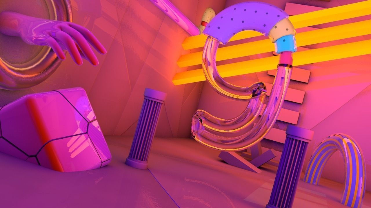 3D model abstract animation VR / AR / low-poly rigged animated | CGTrader