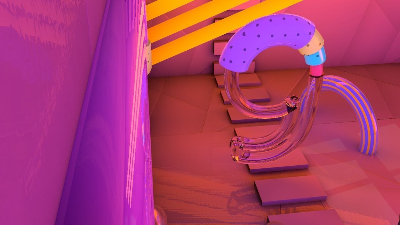 3D model abstract animation VR / AR / low-poly rigged animated | CGTrader