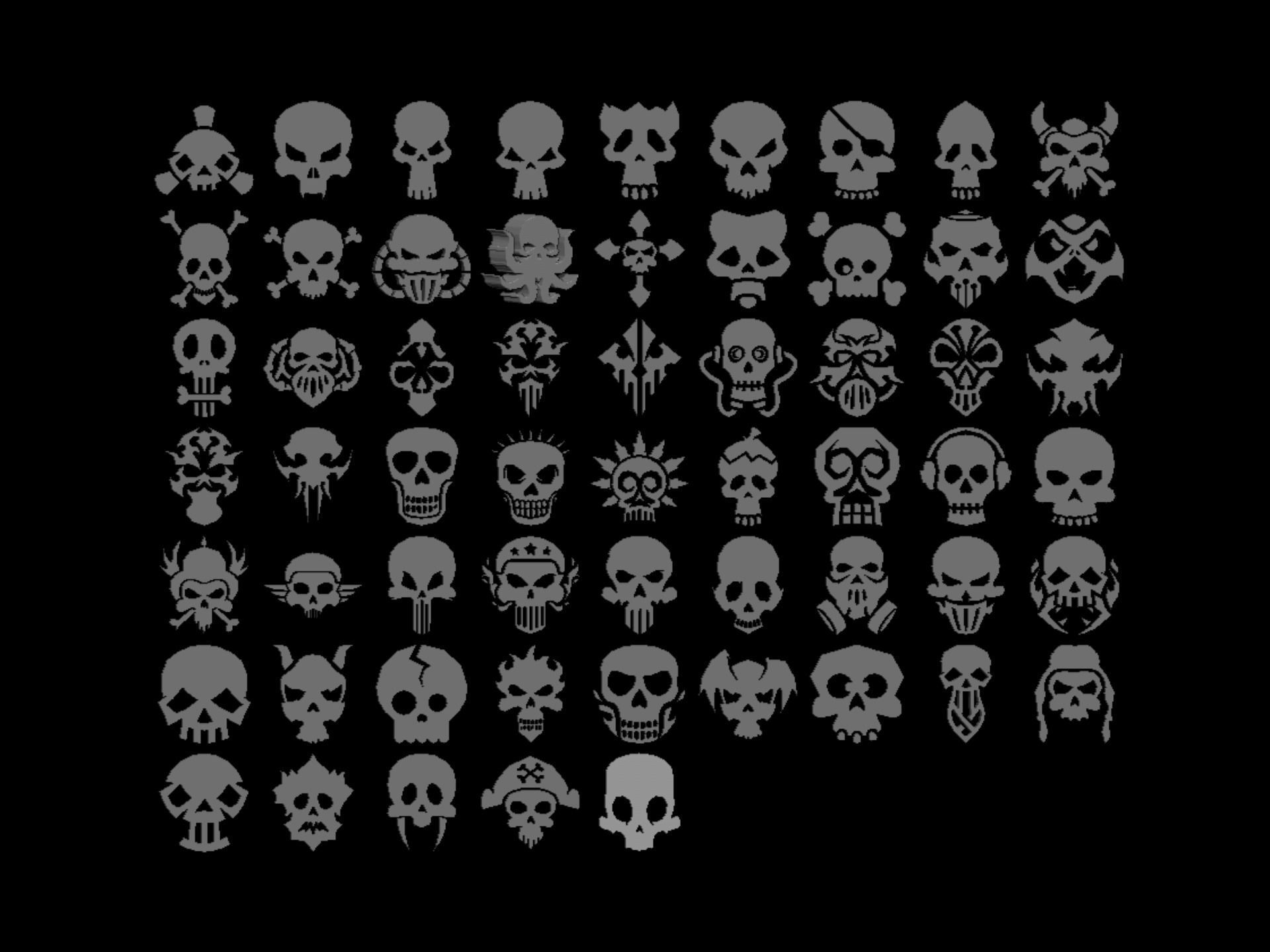 3D model 59 Simple Skull Shapes VR / AR / low-poly | CGTrader