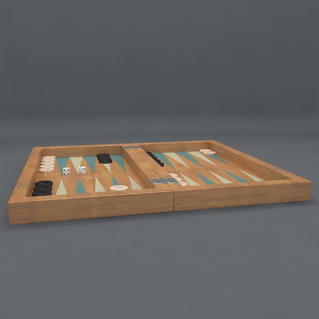 The Backgammon set 3D model | CGTrader