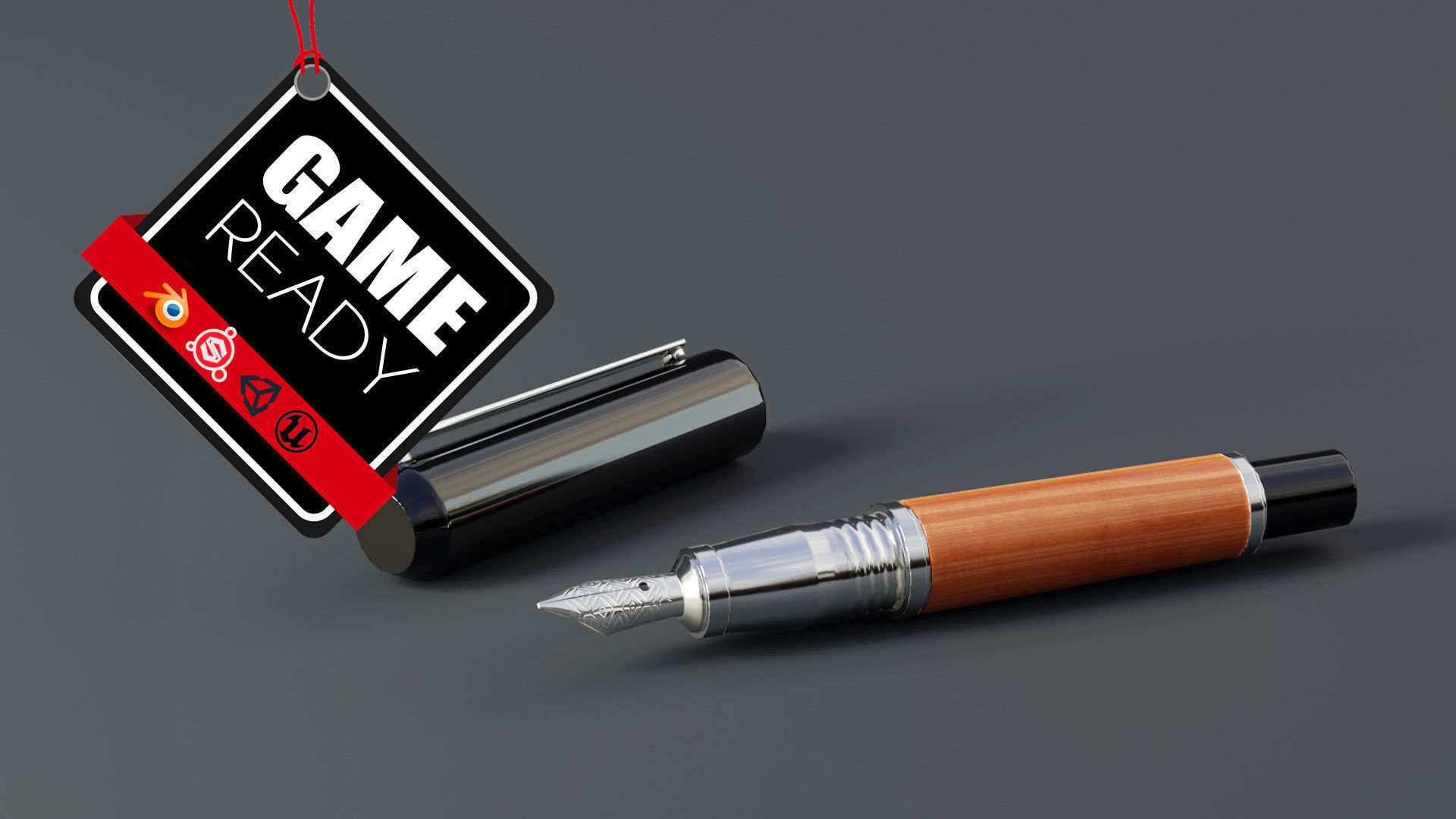 3D model Fountain Pen VR / AR / low-poly | CGTrader