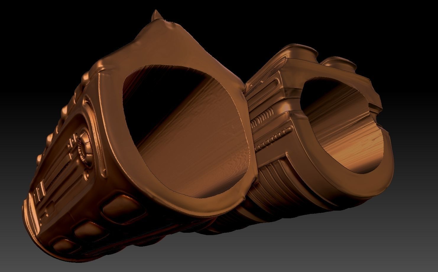 predator 2 inspired wrist gauntlets 3D model 3D printable | CGTrader