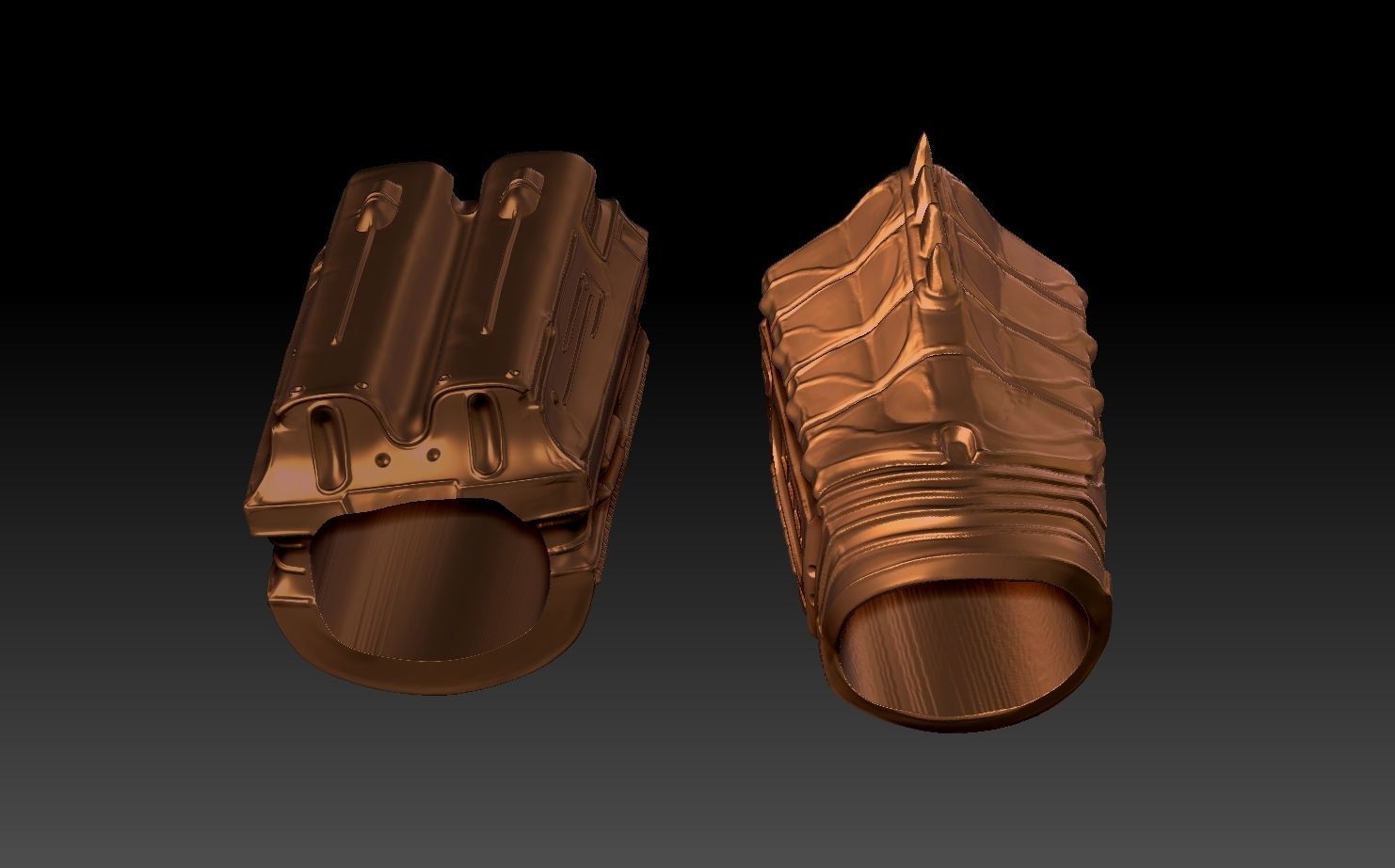 predator 2 inspired wrist gauntlets 3D model 3D printable | CGTrader