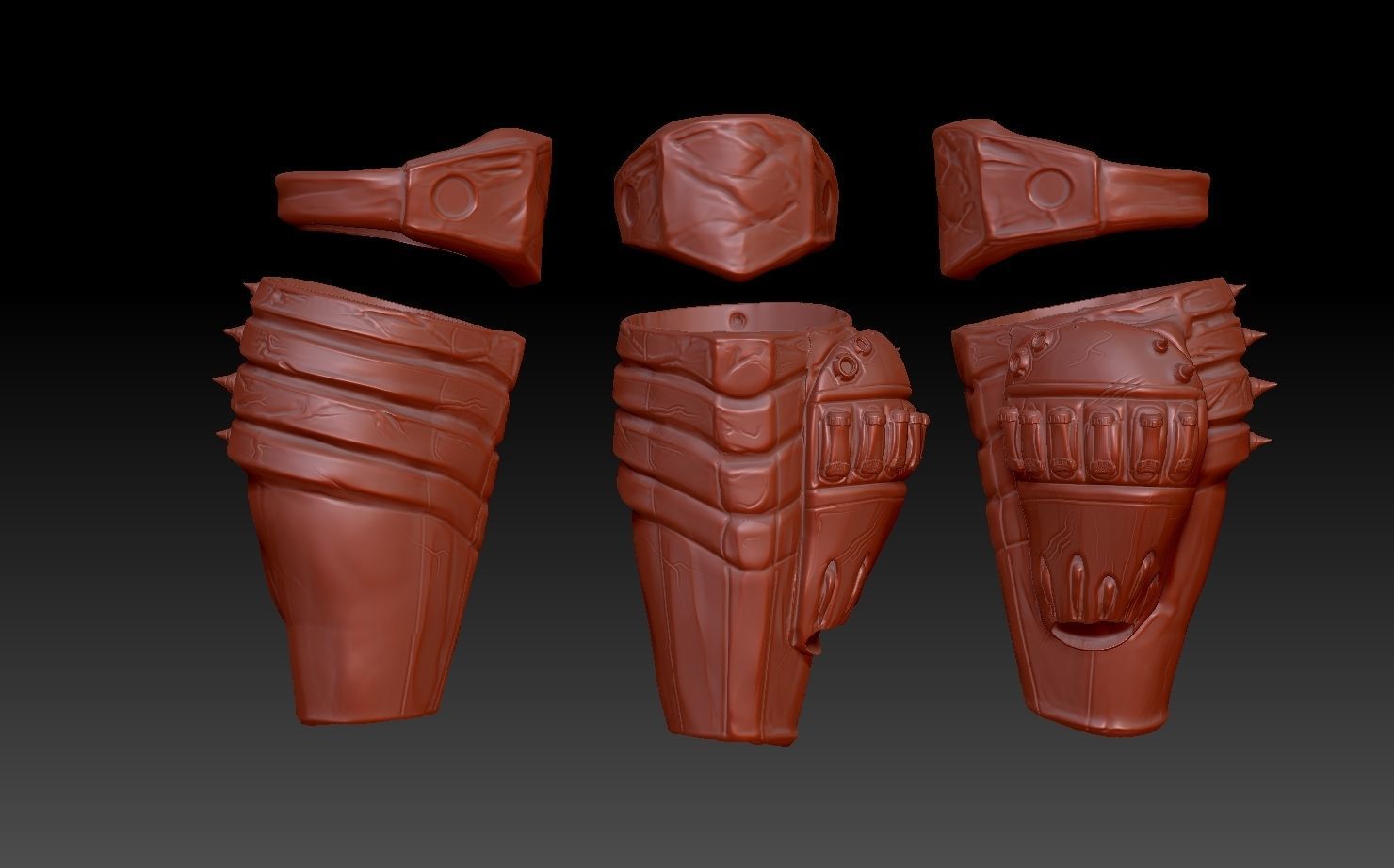 predator 2 inspired shin guard armour 3D model 3D printable | CGTrader