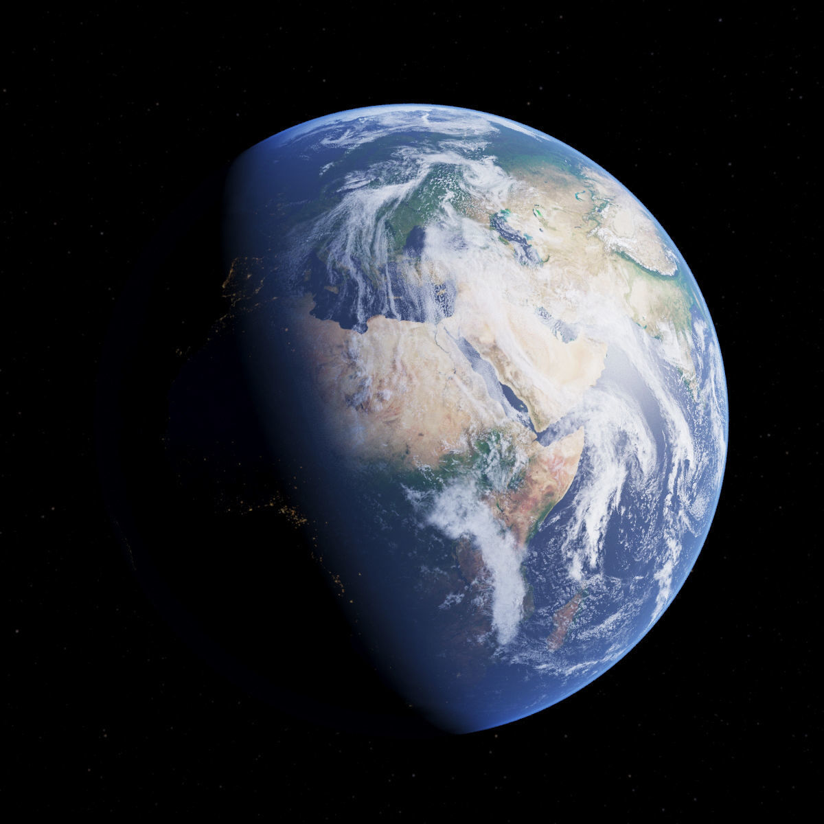 Photorealistic Earth And Moon 3d Model Set 3D model | CGTrader