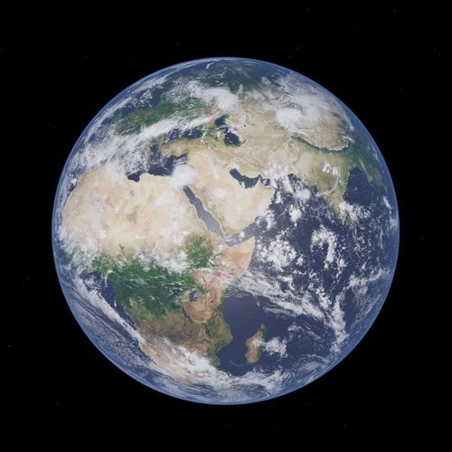 Photorealistic Earth And Moon 3d Model Set 3D model | CGTrader