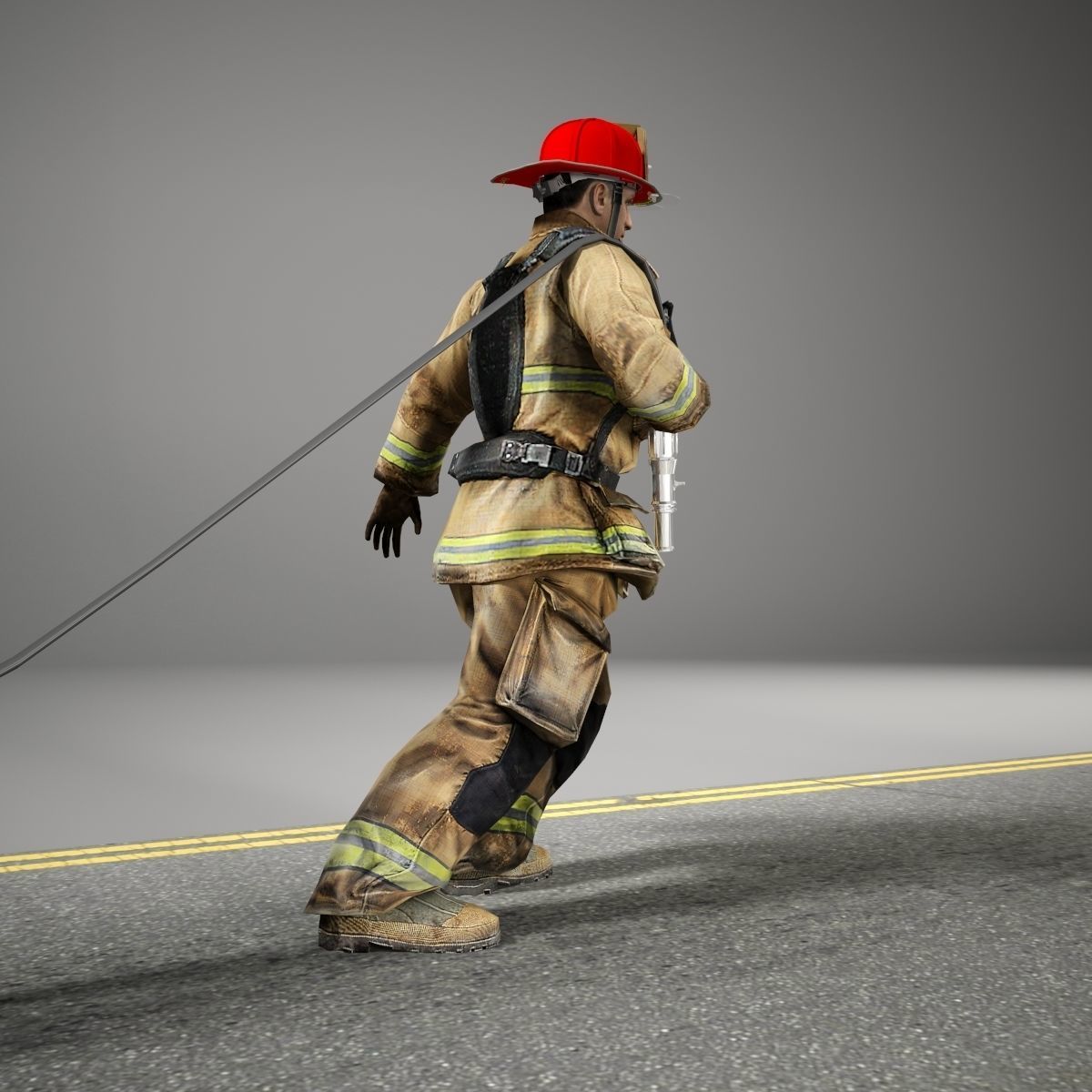 3D model 3D Firefighter characters VR / AR / low-poly | CGTrader
