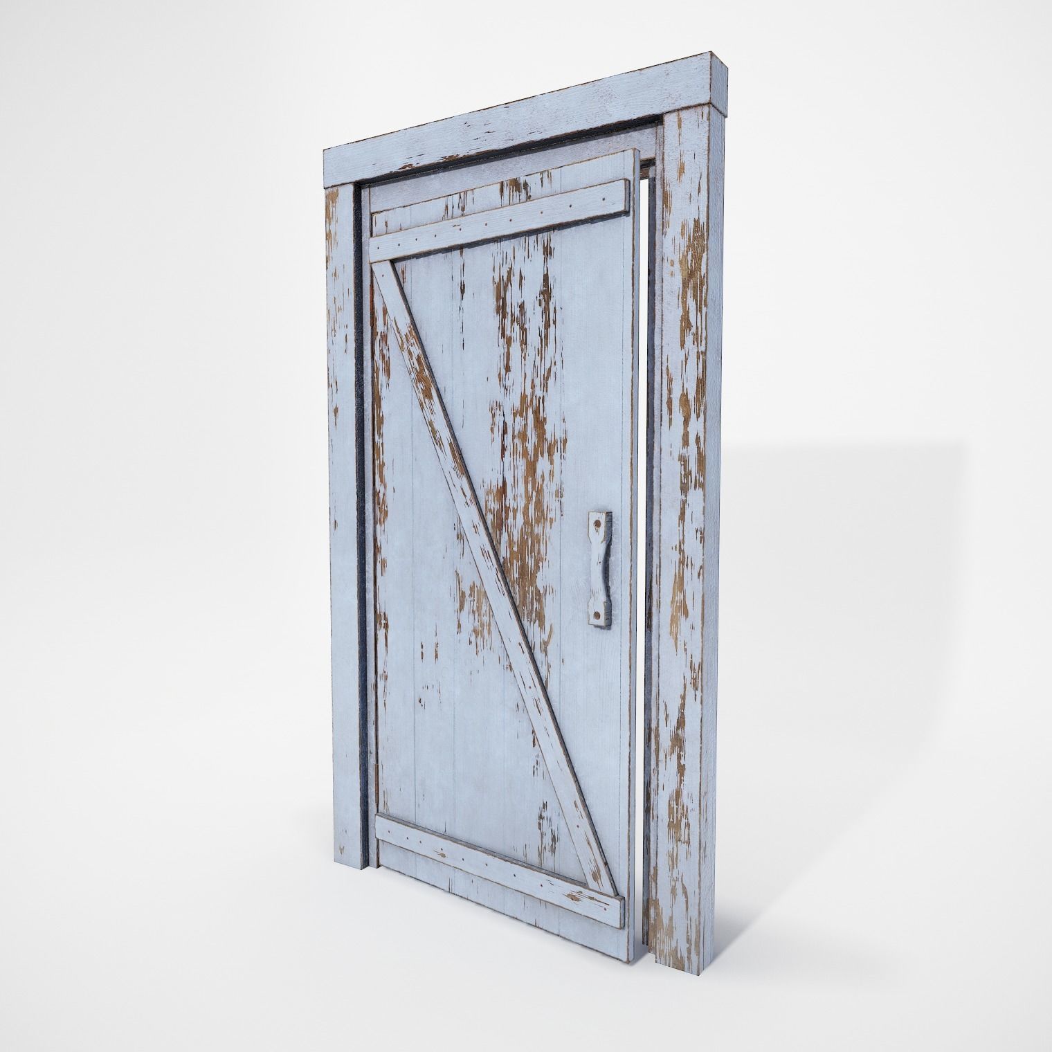 Door Two variants of textures free VR / AR / low-poly 3D model | CGTrader