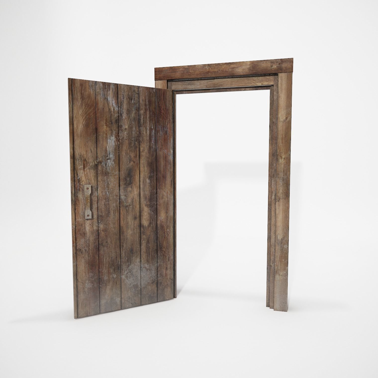 Door Two variants of textures free VR / AR / low-poly 3D model | CGTrader