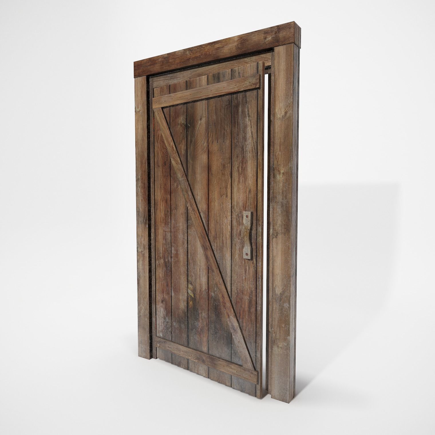 Door Two variants of textures free VR / AR / low-poly 3D model | CGTrader